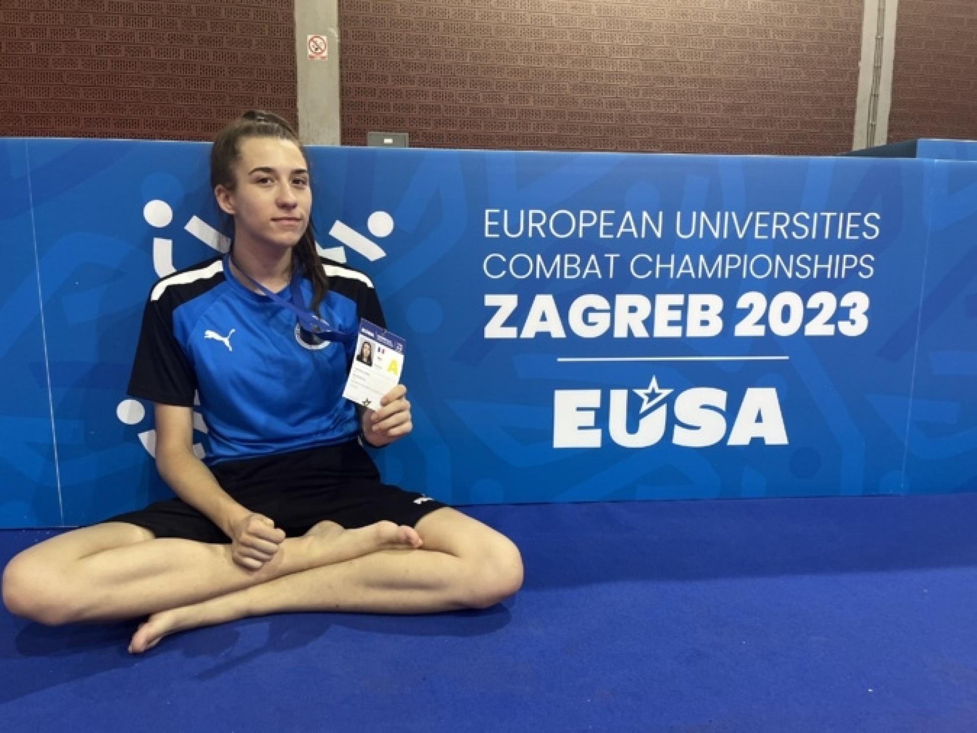 Francesca-Maria Franceschi si distingue in Taekwondo